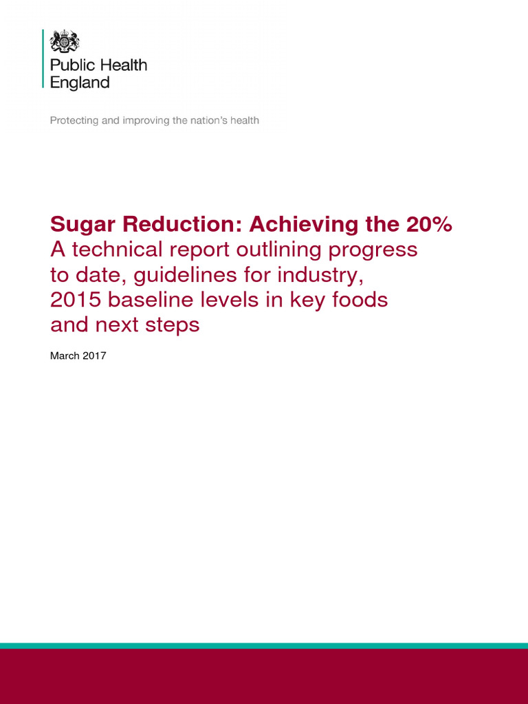 Sugar Reduction Achieving The 20 | PDF | Fructose | Sugar