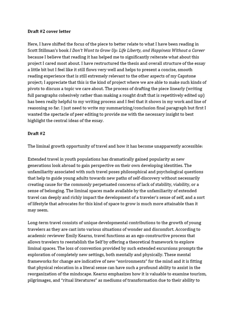 Capstone Draft 2 | PDF | Identity (Social Science) | Tourism