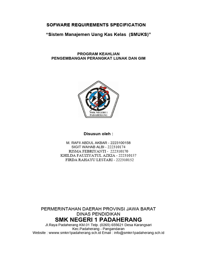 Sofware Requirements Specification | PDF