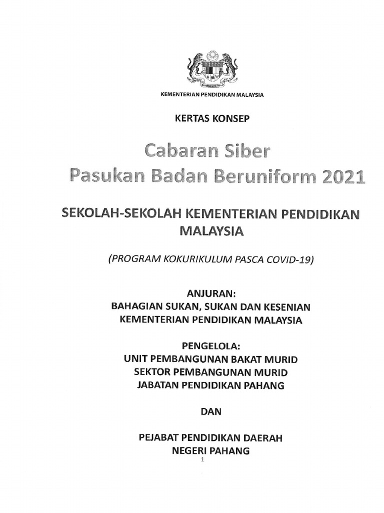 Kertas Konsep Cabaran Siber PBB 2021 | PDF Kertas Konsep Cabaran Siber PBB 2021 | PDF