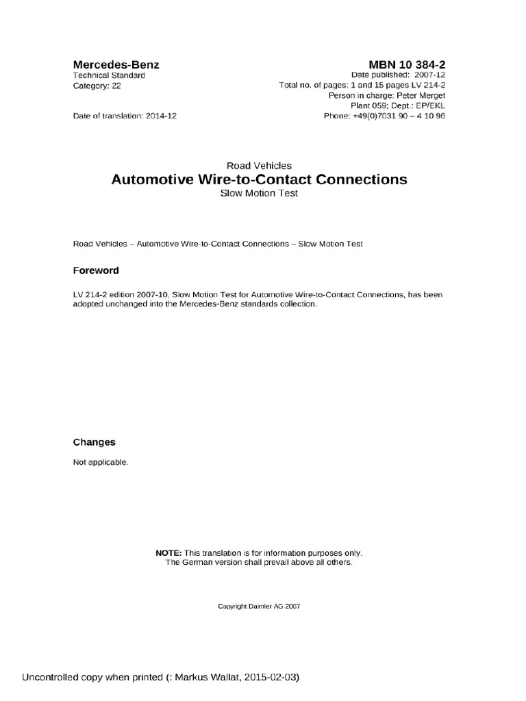 VW 75174-3 (LV214-2) | PDF