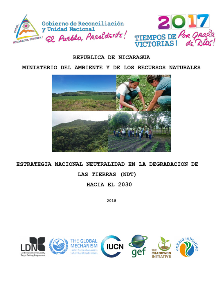 Nicaragua LDN TSP Country Report | PDF | Sustentabilidad | Deforestación