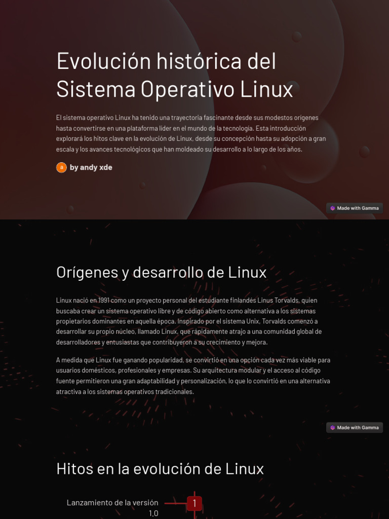 Evolucion Historica Del Sistema OperativoLinux | PDF | Distribución de ...