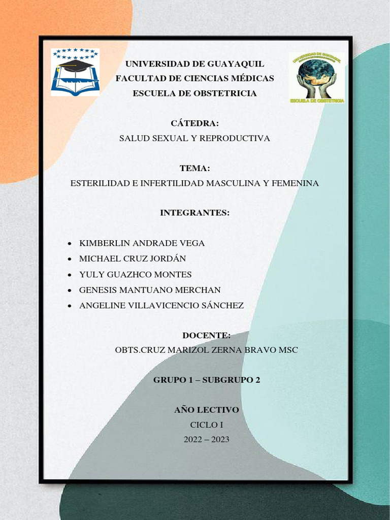 Subgrupo 2 - Esterilidad e Infertilidad Masc y Fem | PDF | Esterilidad | Semen