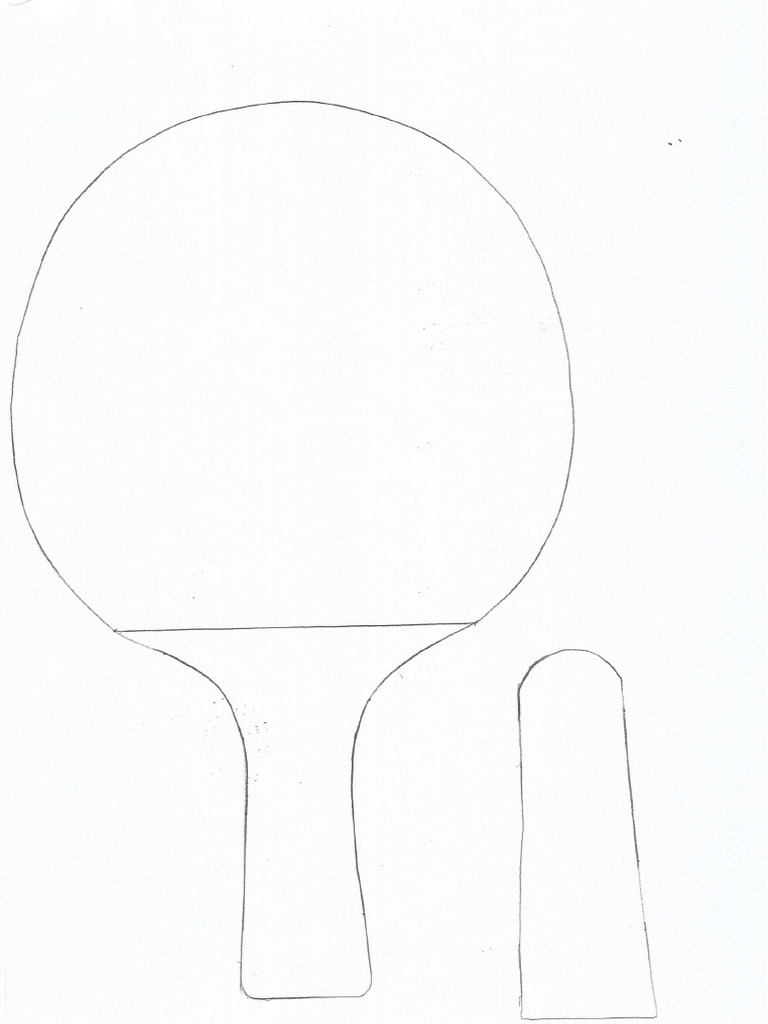 Molde de Raquete de Ping Pong (Tênis de Mesa) | PDF