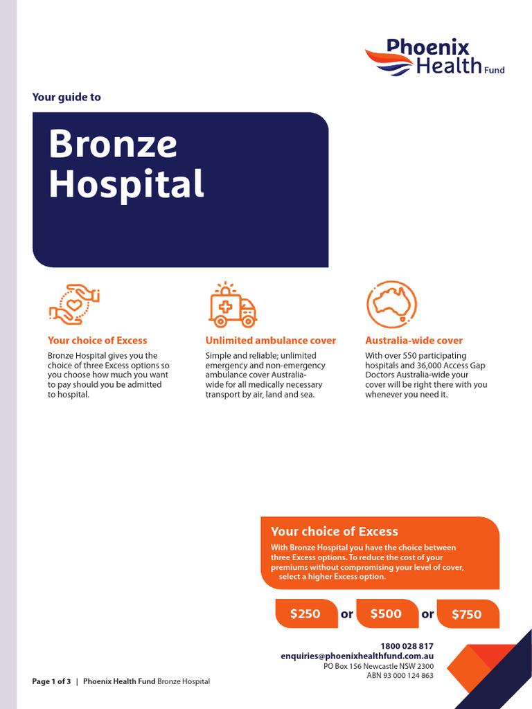 Bronze Hospital AND Healthy Flex Extras 50 | PDF | Hospital | Medicine