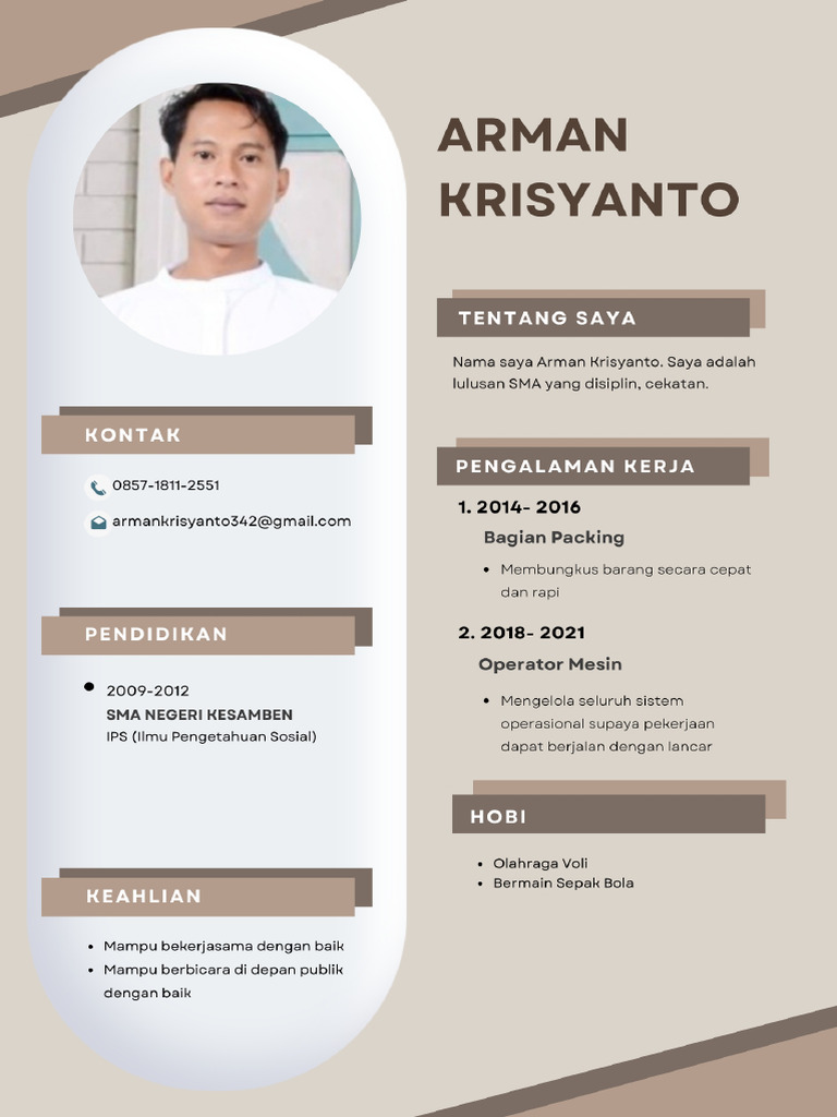 CV Arman Krisyanto | PDF