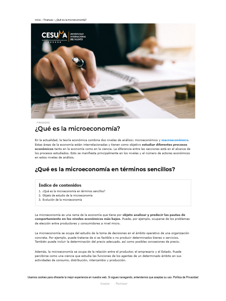 2 ¿Qué Es La Microeconomía - 2023 | PDF | Microeconomía | Ciencias económicas