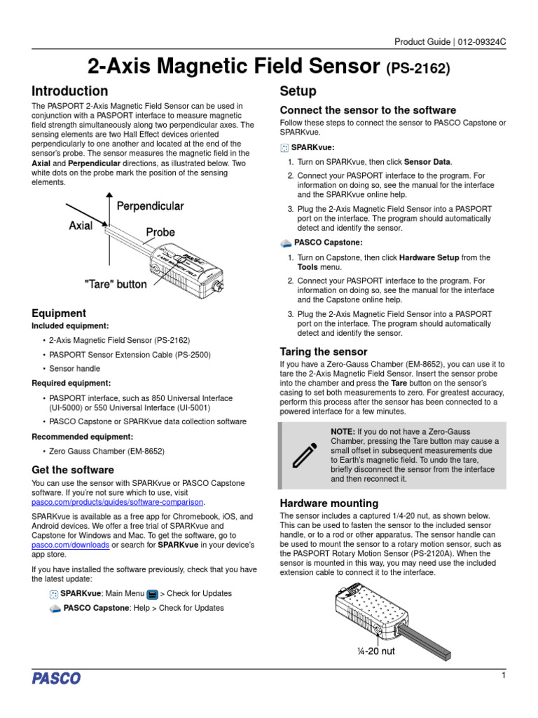 2-Axis Magnetic Field Sensor | Download Free PDF | Magnetometer ...