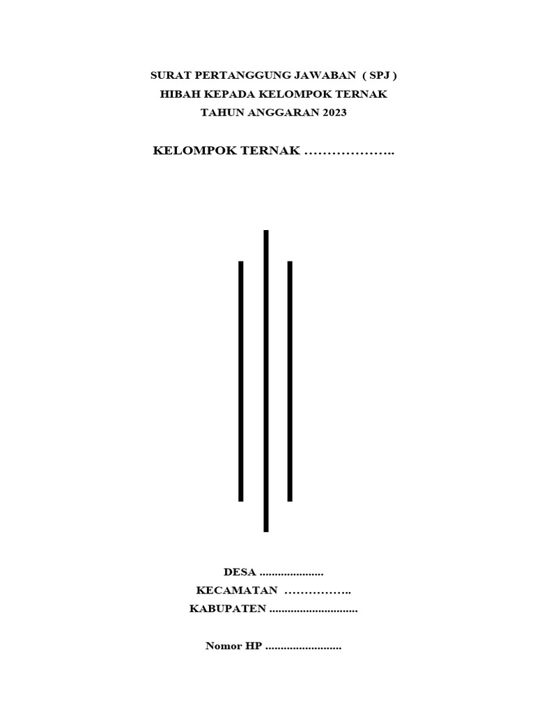 Contoh SPJ Hibah 2023 | PDF