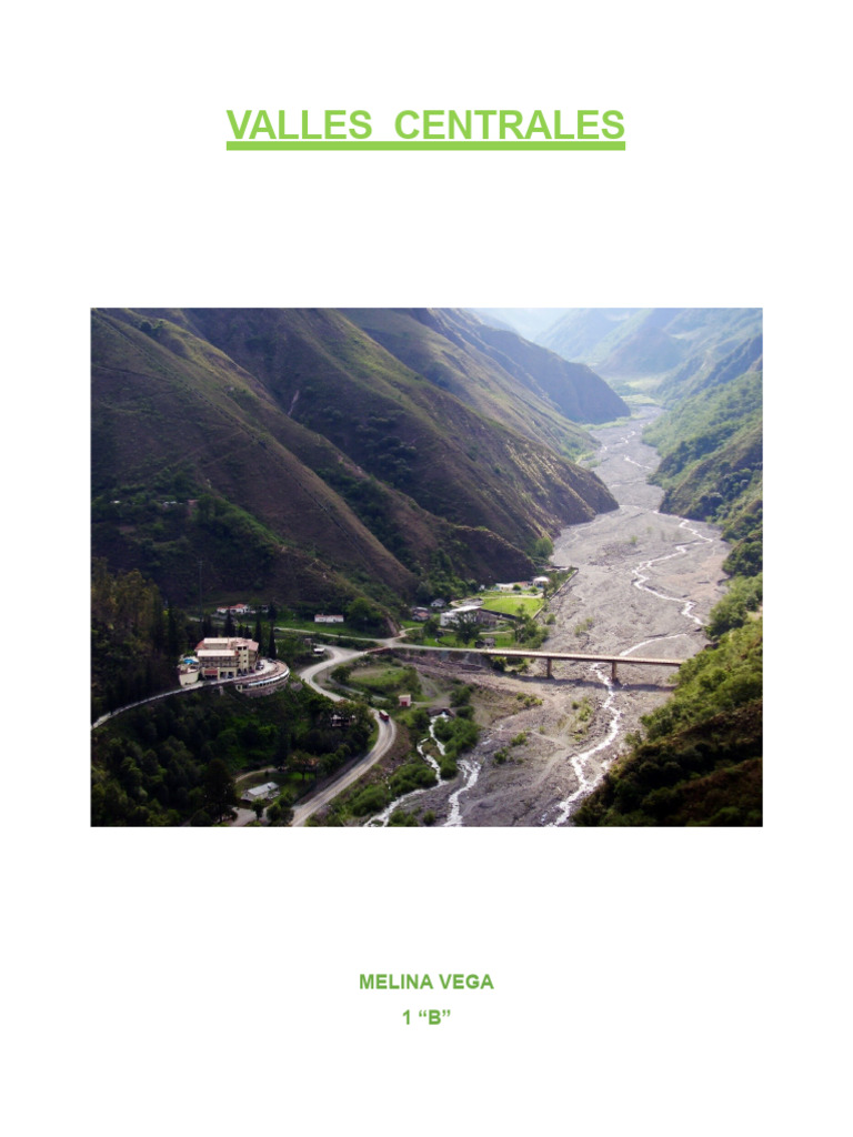 Valles Centrales, Geografia | Descargar gratis PDF | Turismo | Agricultura