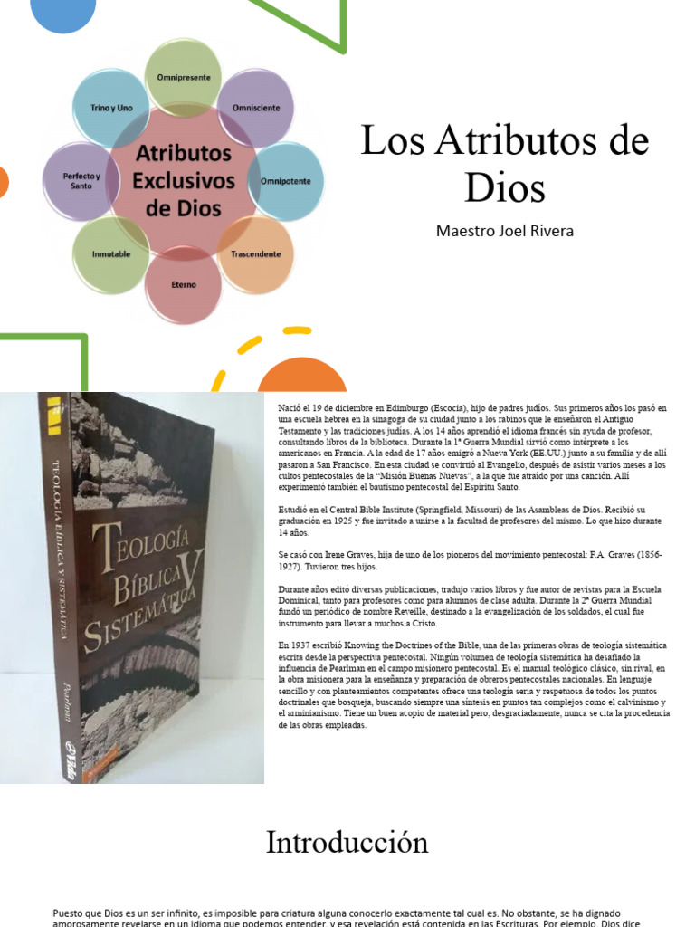 Los Atributos de Dios | PDF | Dios | Pentecostalismo