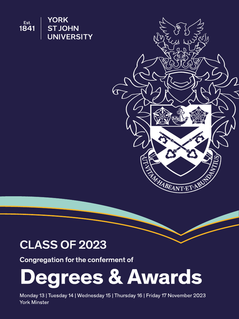 York St John University Graduation 2023 | PDF | Cost Of Living | University