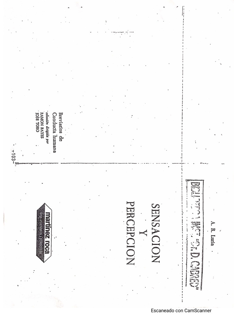 Luria. Sensación y Percepción | PDF