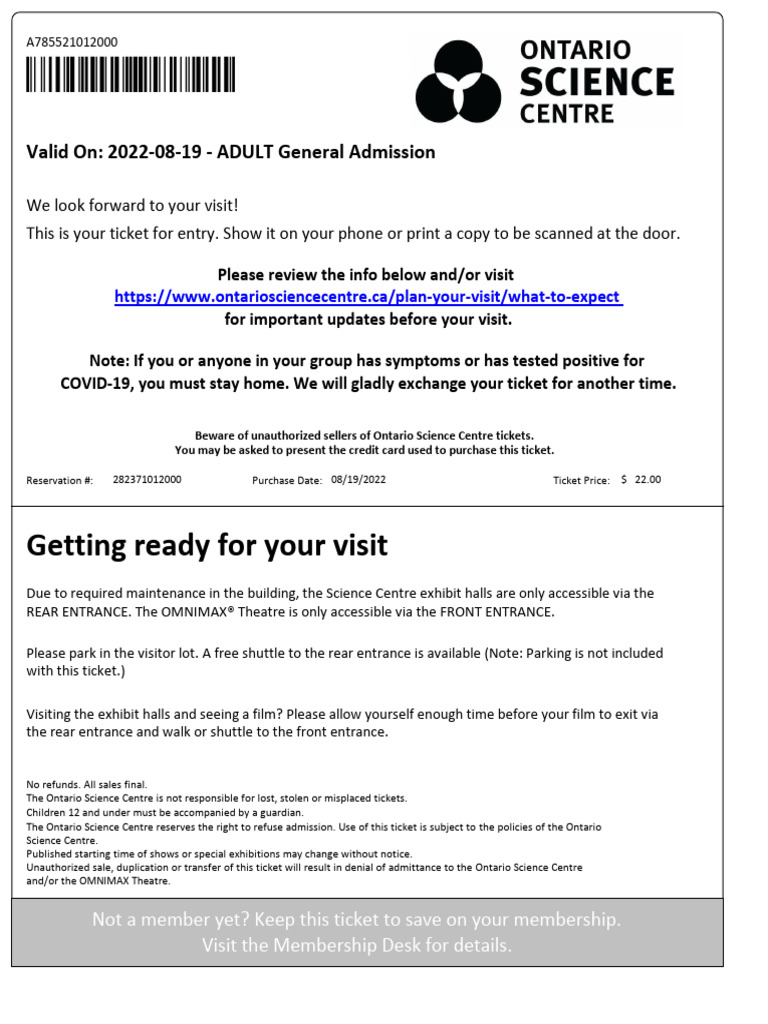 Getting Ready For Your Visit: Valid On: 2022-08-19 - ADULT General ...