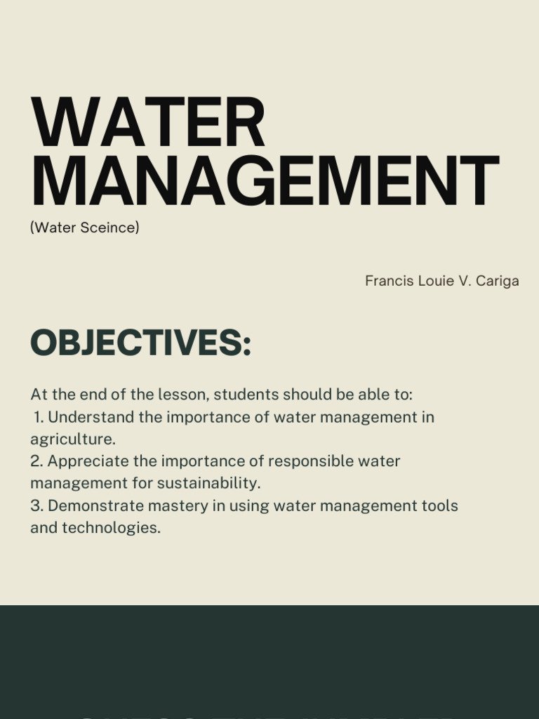 Water Management | Download Free PDF | Evapotranspiration | Humidity