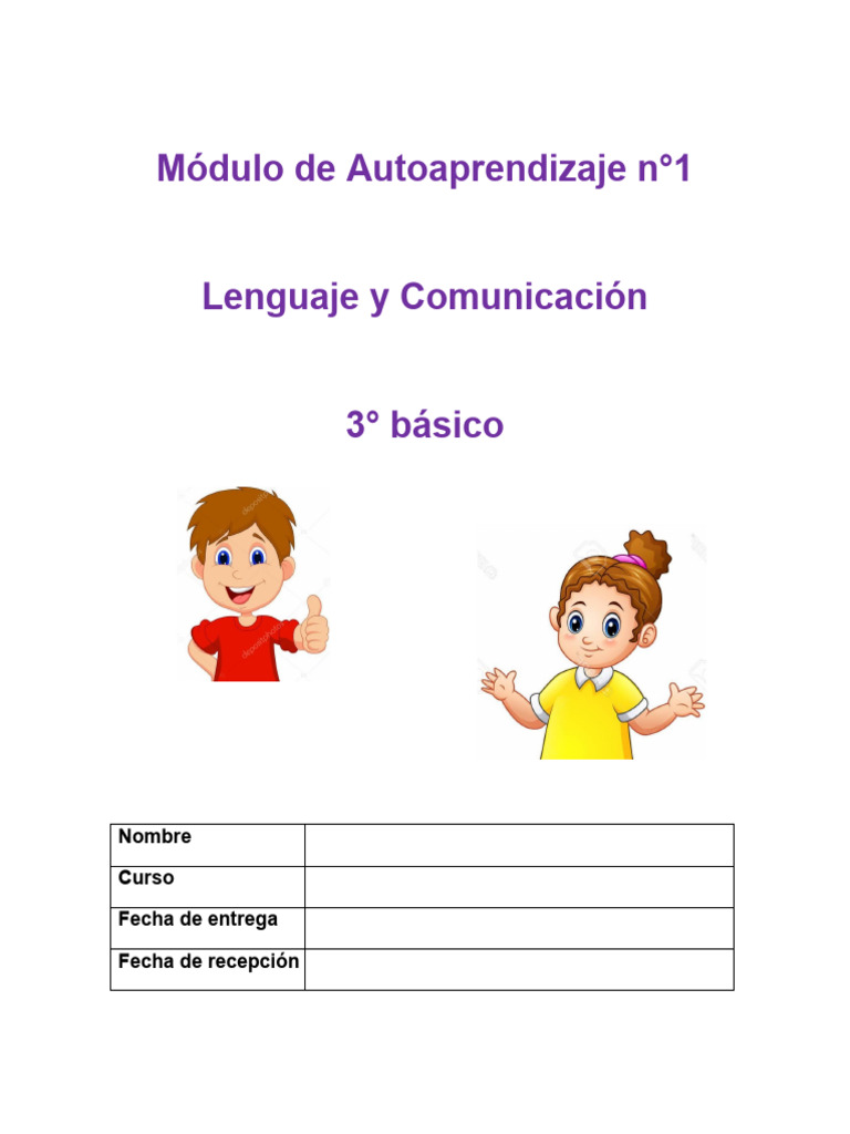 Módulo 1 Lenguaje 3° | PDF