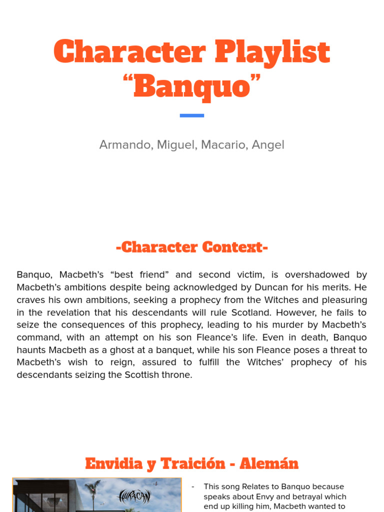 Banquo's Character and Betrayal Analysis | PDF | Macbeth ...