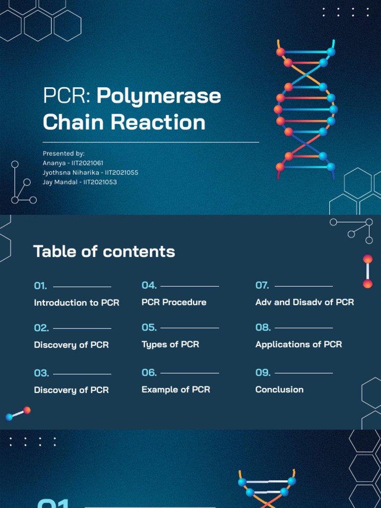 Biology PPT - Polymerase Chain Reaction | PDF | Polymerase Chain ...