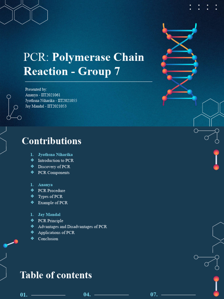 Biology PPT - Polymerase Chain Reaction | PDF | Polymerase Chain Reaction | Primer (Molecular ...