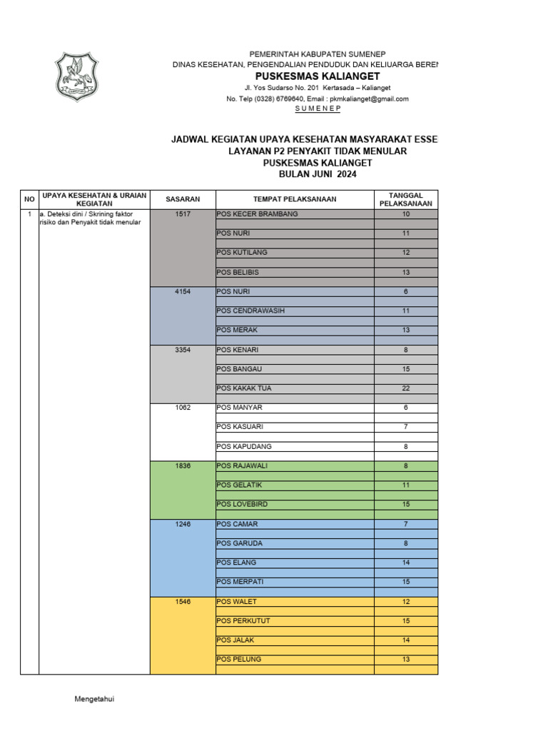 Jadwal Juni 2024 | PDF