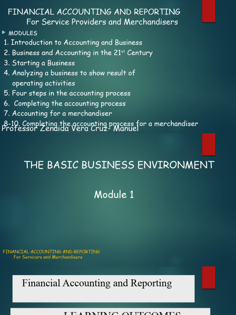 Module 1 For Far 1 | PDF | Expense | Financial Accounting