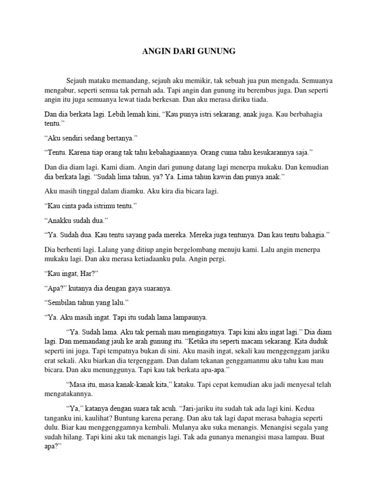 Angin Dari Gunung | PDF