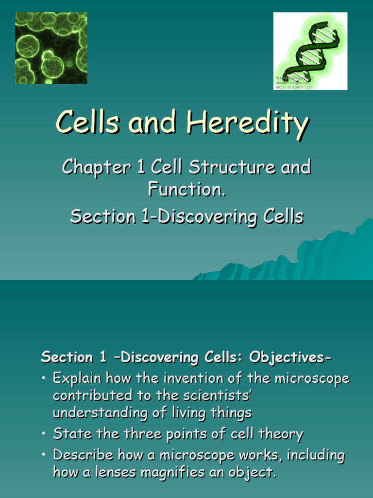 Cells and Heredity Chapter 1 Notes | PDF | Cell (Biology) | Biology