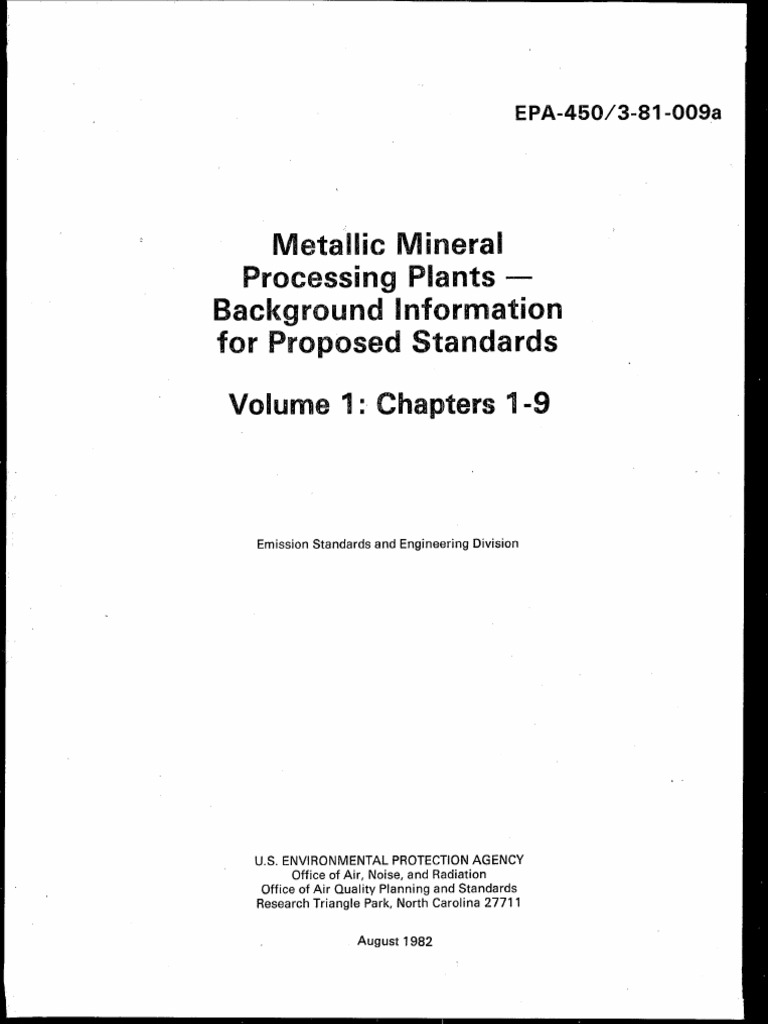 Mining Processing Usepa | PDF