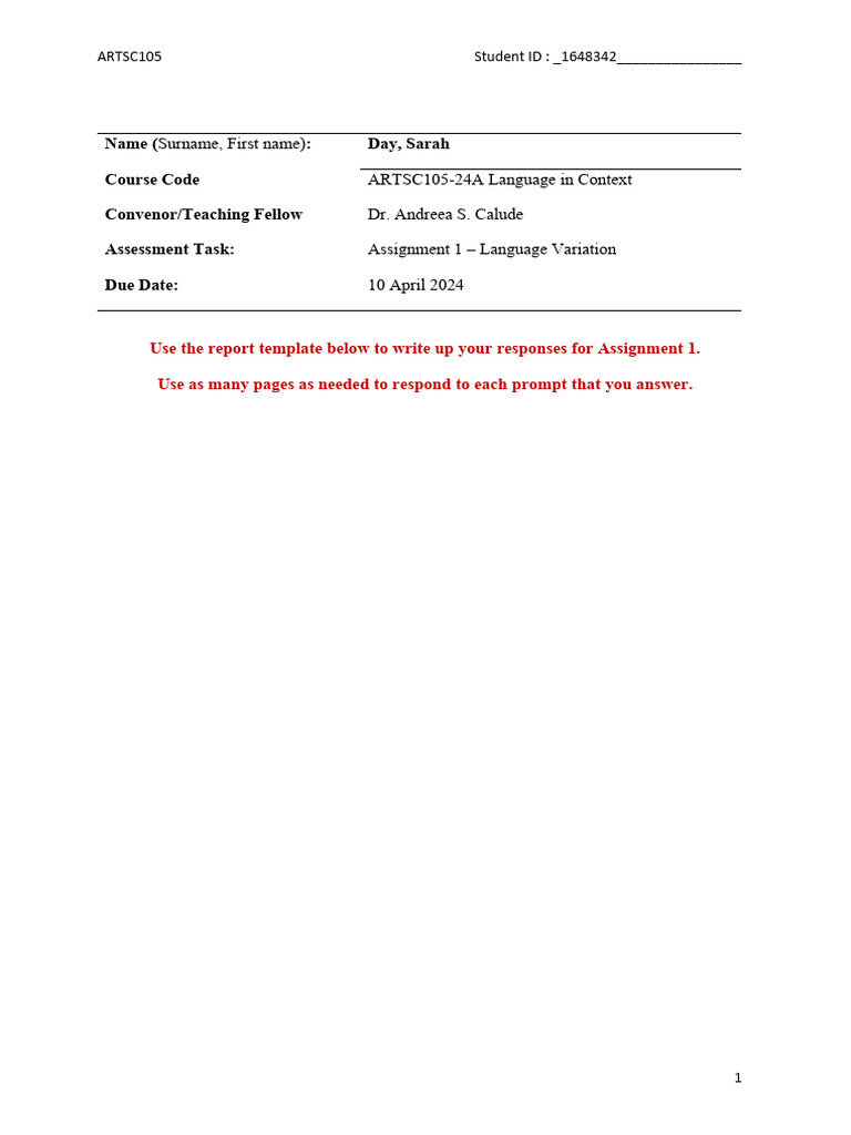 Language Variation | PDF | English Language | Accent (Sociolinguistics)