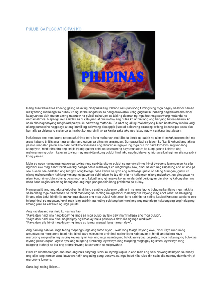 Pulubi Sa Puso at Isipan Ko | PDF