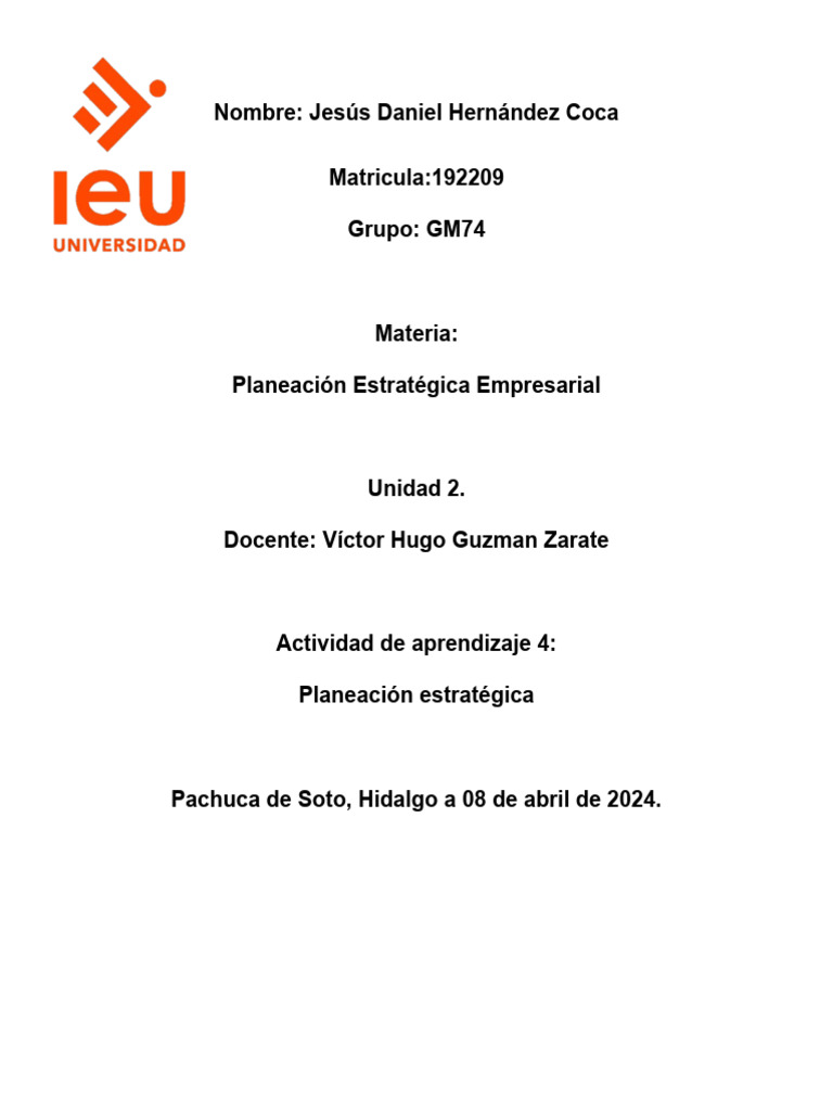 Planeación Estratégica de ENOMEX | PDF | Análisis FODA | Business