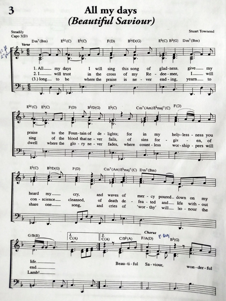 Beautiful Savior Sheet Music and Chords | PDF