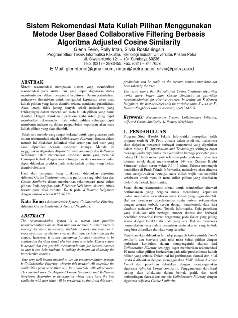 Glenn Ferio, Rolly Intan, Silvia Rostianingsih | PDF