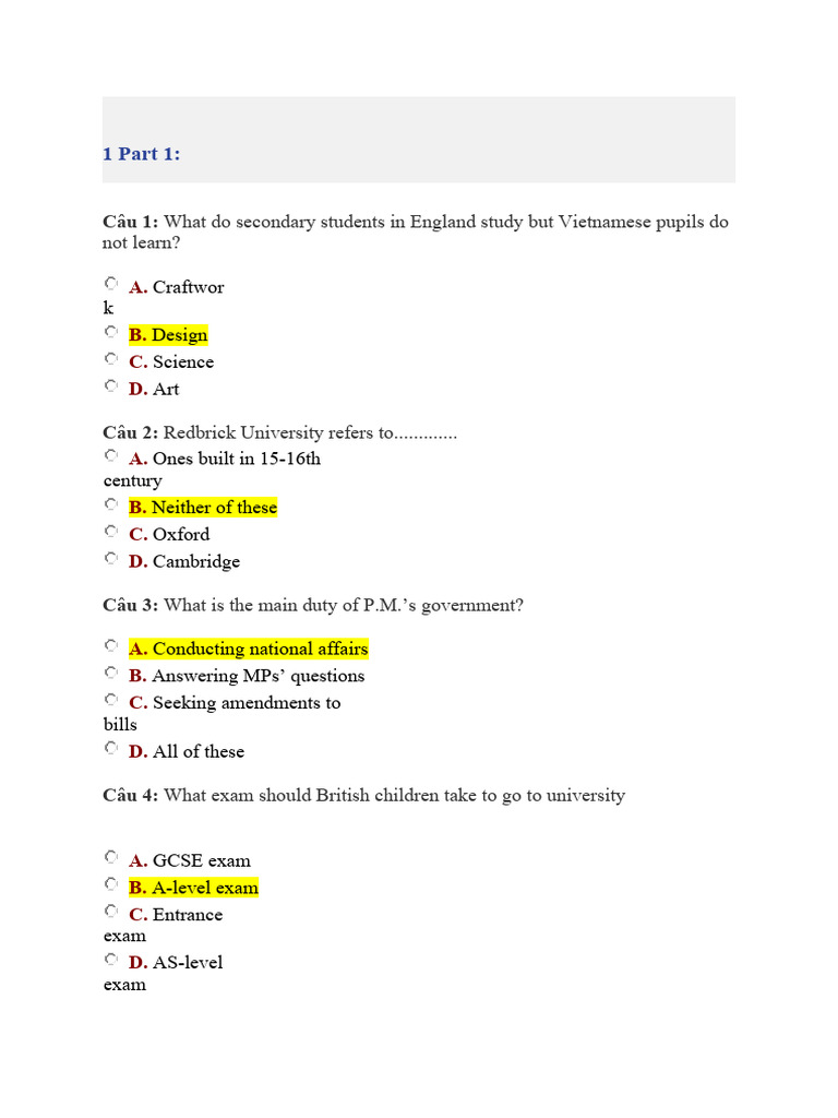 Văn Hóa ANH - KT2 SƠN | PDF | Parliament Of The United Kingdom | Government Of The United Kingdom