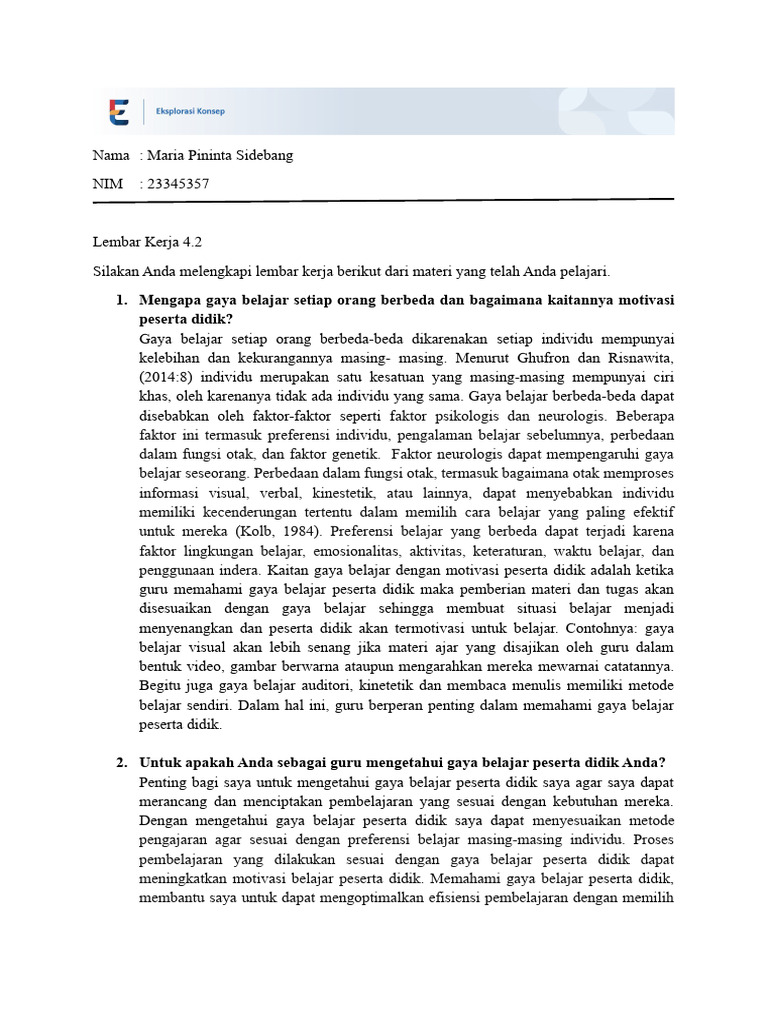 Eksplorasi Konsep T4 | PDF