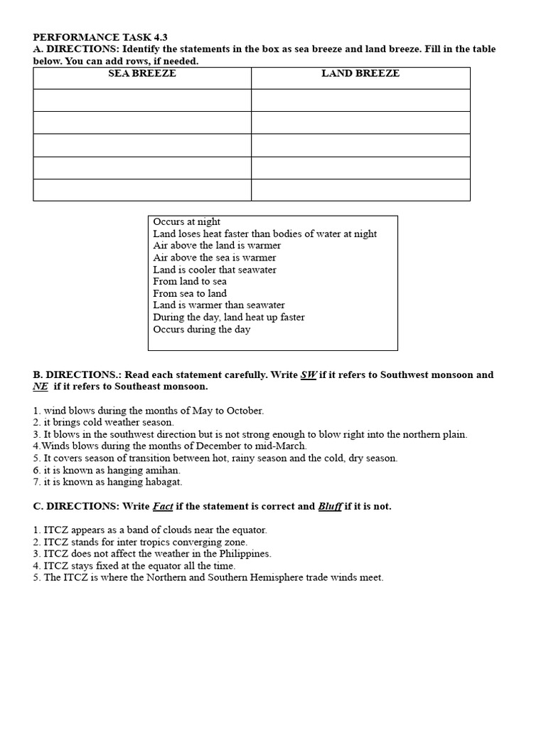 Performance Task 4.3 | PDF