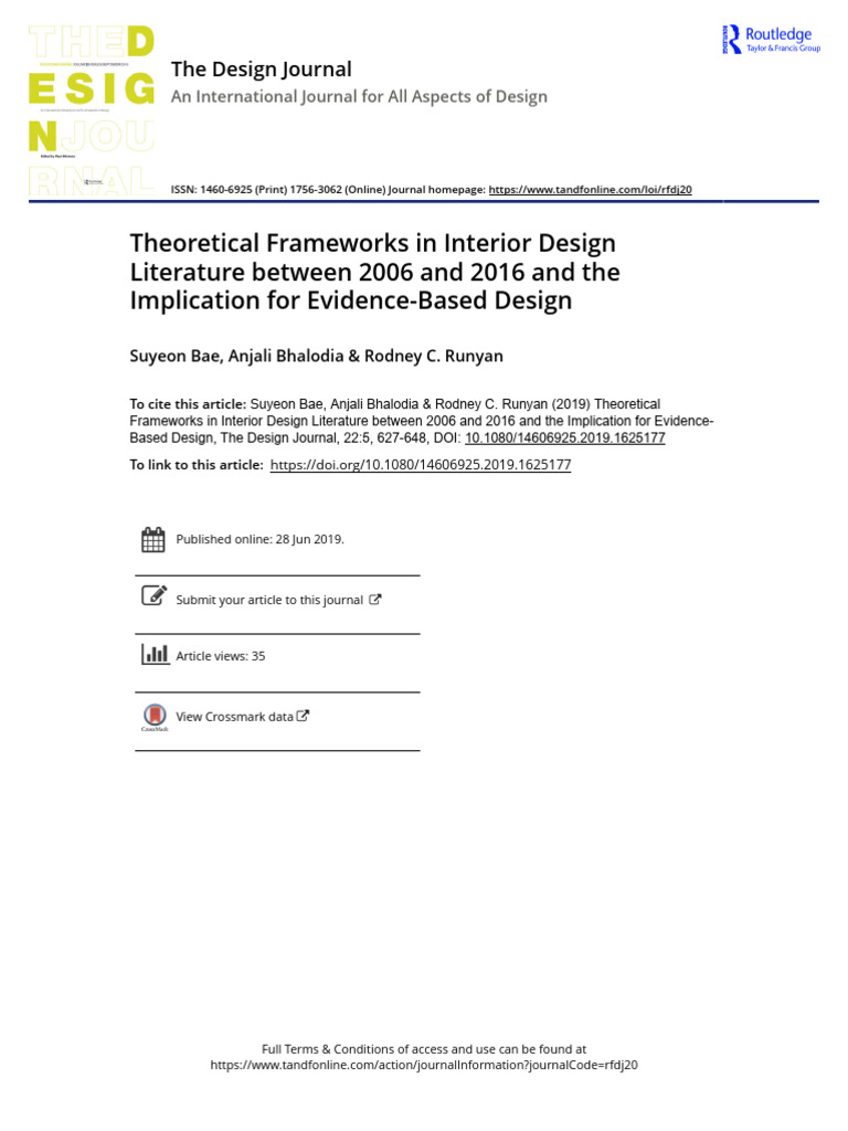 Interior Design Theory 2006-2016 Analysis | PDF | Theory | Social Sciences