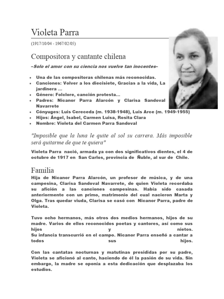 Violeta Parra | PDF
