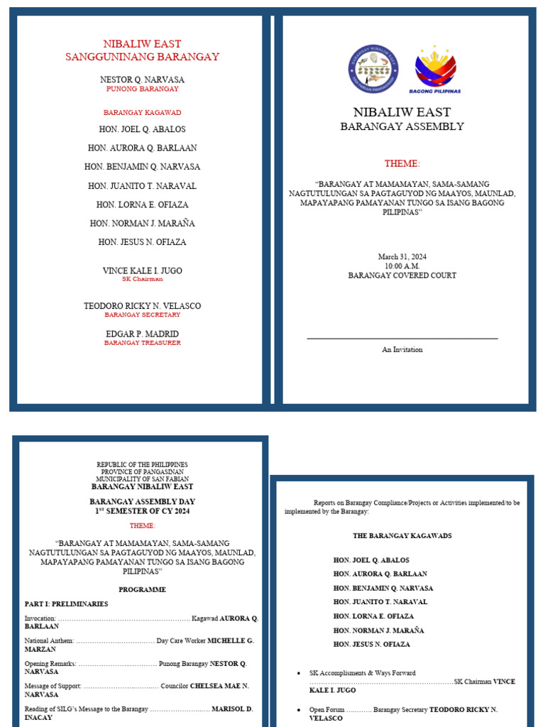 Brgy Assembly Invitation 2024 | PDF