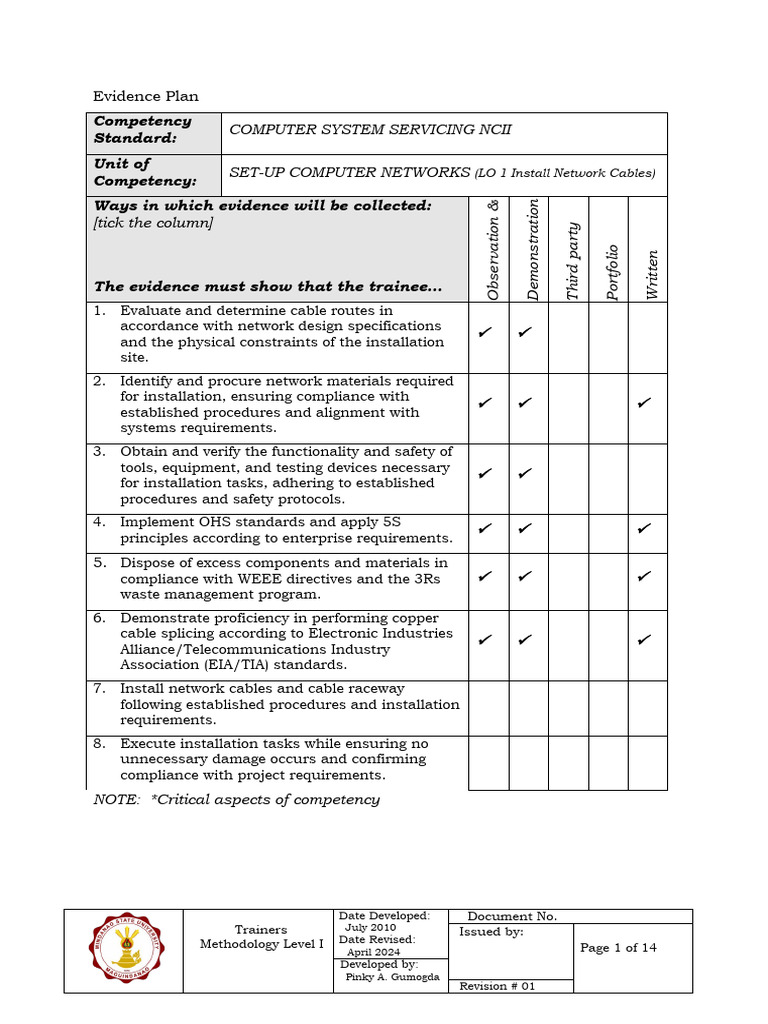 NCII Computer Network Setup Assessment | PDF | Computer Network | Waste