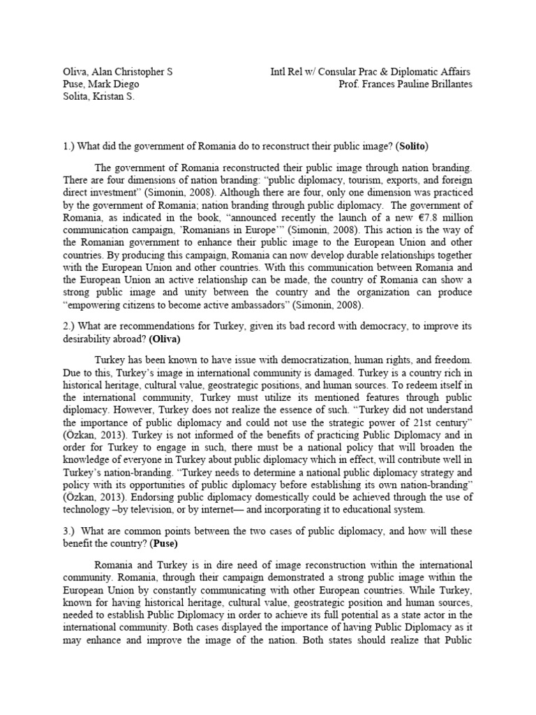 Model UN Paper | Download Free PDF | Public Diplomacy | Diplomacy