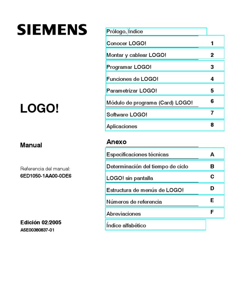 Manual Logo Siemens | PDF | Corriente alterna | Corriente continua