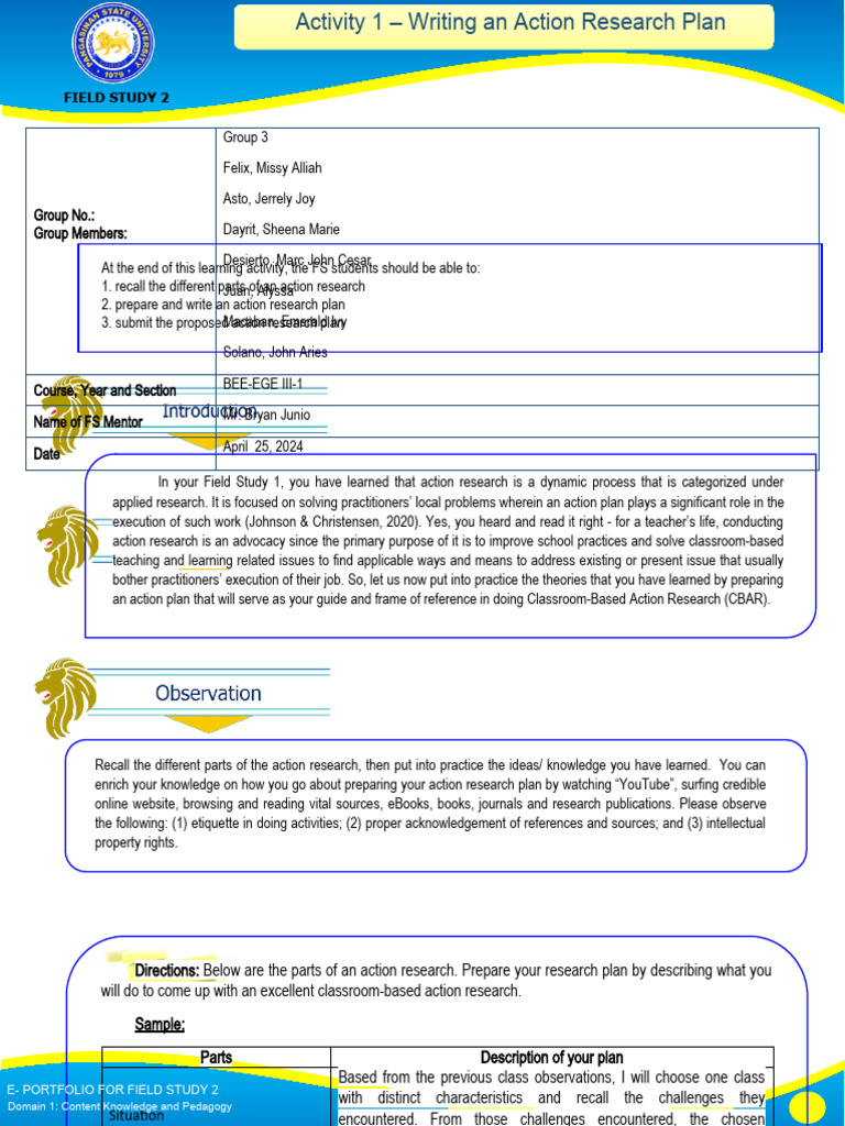 FS-2-Activity-1 - Group-3 - John Aries Solano | PDF | Classroom Management | Teachers