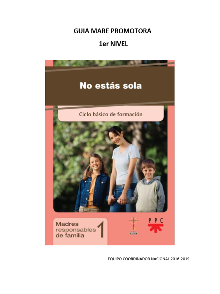 Guía Promotora MFC Primer Nivel | PDF | Oración | Amor