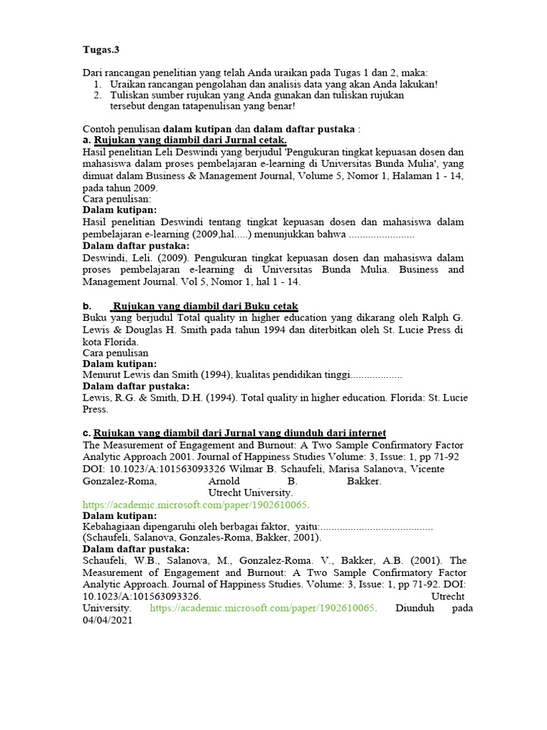 Tuton 3 Metode Penelitian PDF | PDF