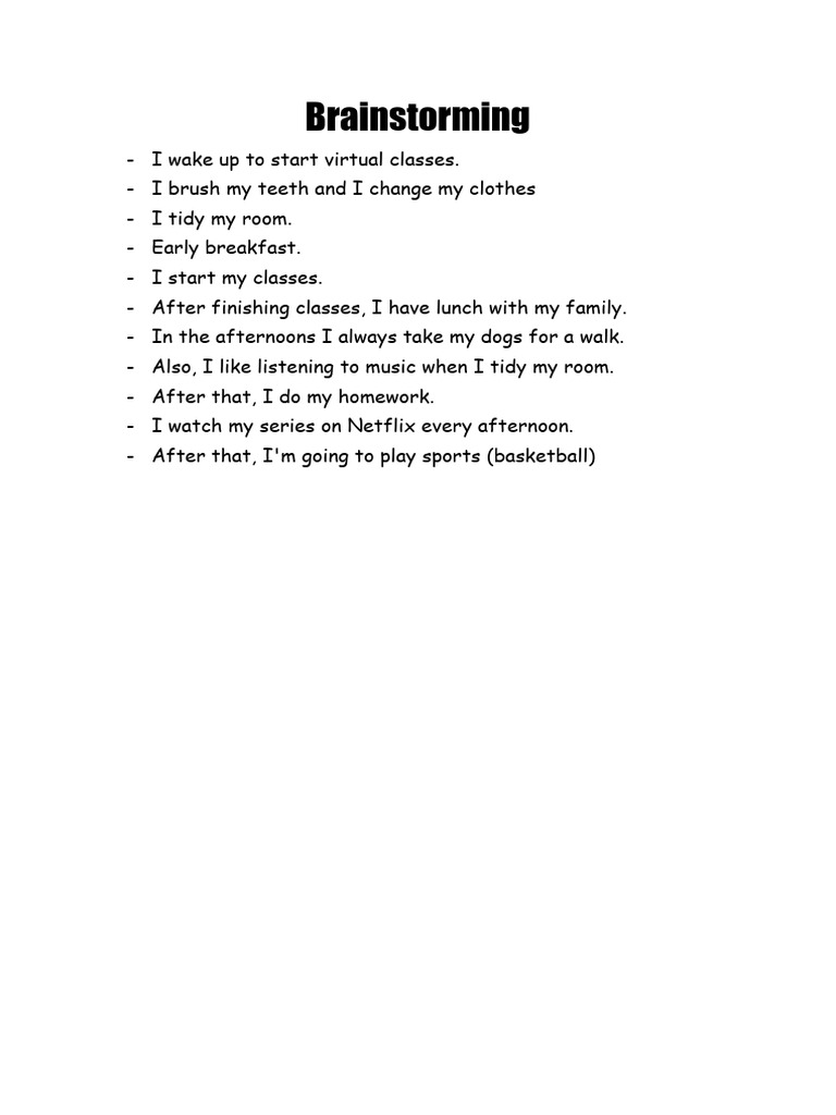 Brainstorming | PDF | Language Arts & Discipline