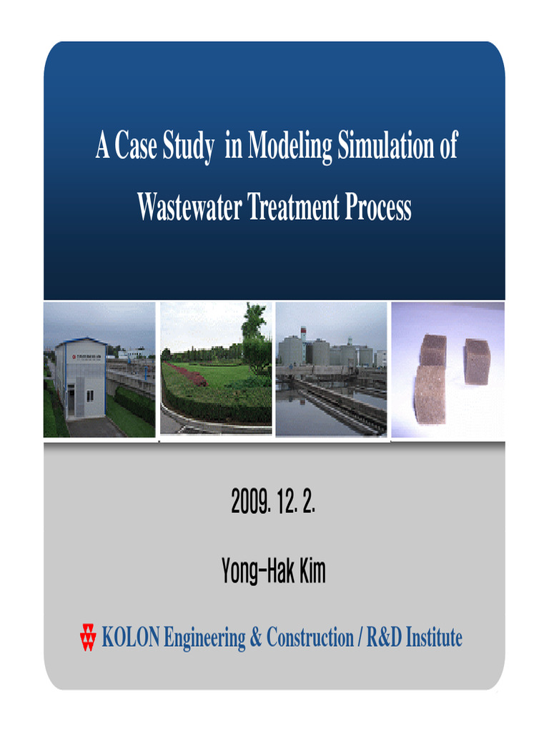 A Case of Study-Modeling Simulation of Wastewater Treatment Processes | Download Free PDF ...