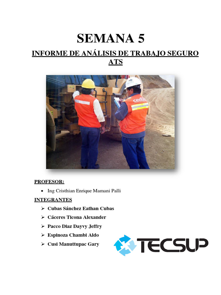 Tarea Del Informe Ats Grupo 5 - Compress BBB HHHH | PDF | Laboratorios