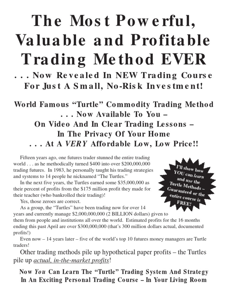 Turtle Secrets | PDF | Algorithmic Trading | Futures Contract